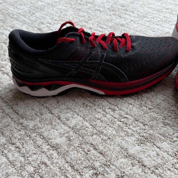 Asics | Shoes | Asics Black And Red Athletic Shoes | Poshmark